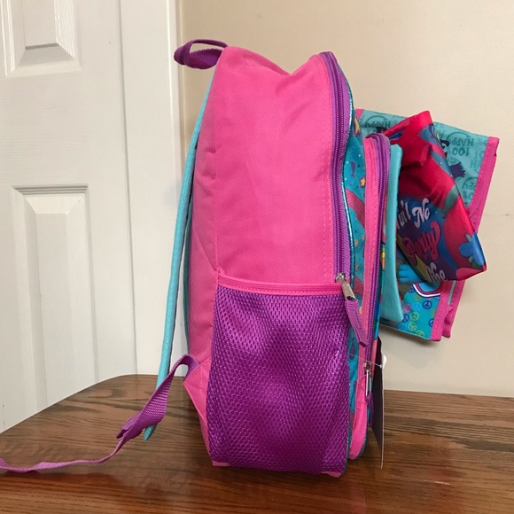 Dreamworks | Accessories | Trolls Princess Poppy 4 Piece Backpack Set ...